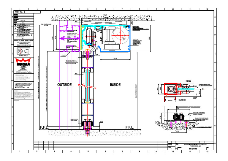 DORMA ES 200 Framed Door Detail 0413 | PDF