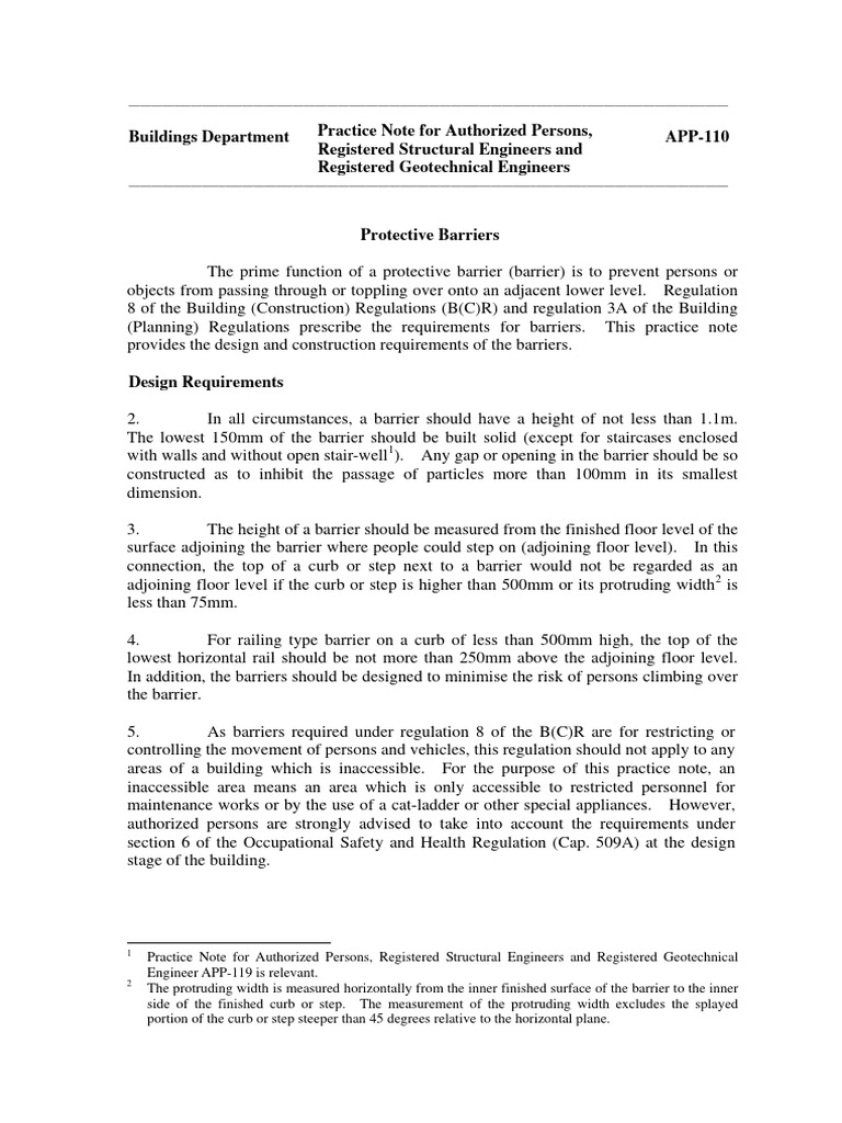 Design Guidelines for Protective Barriers | PDF | Glasses | Safety