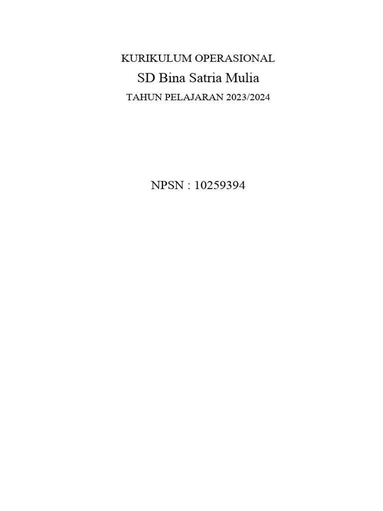 Kosp SD 2023-2024 | PDF