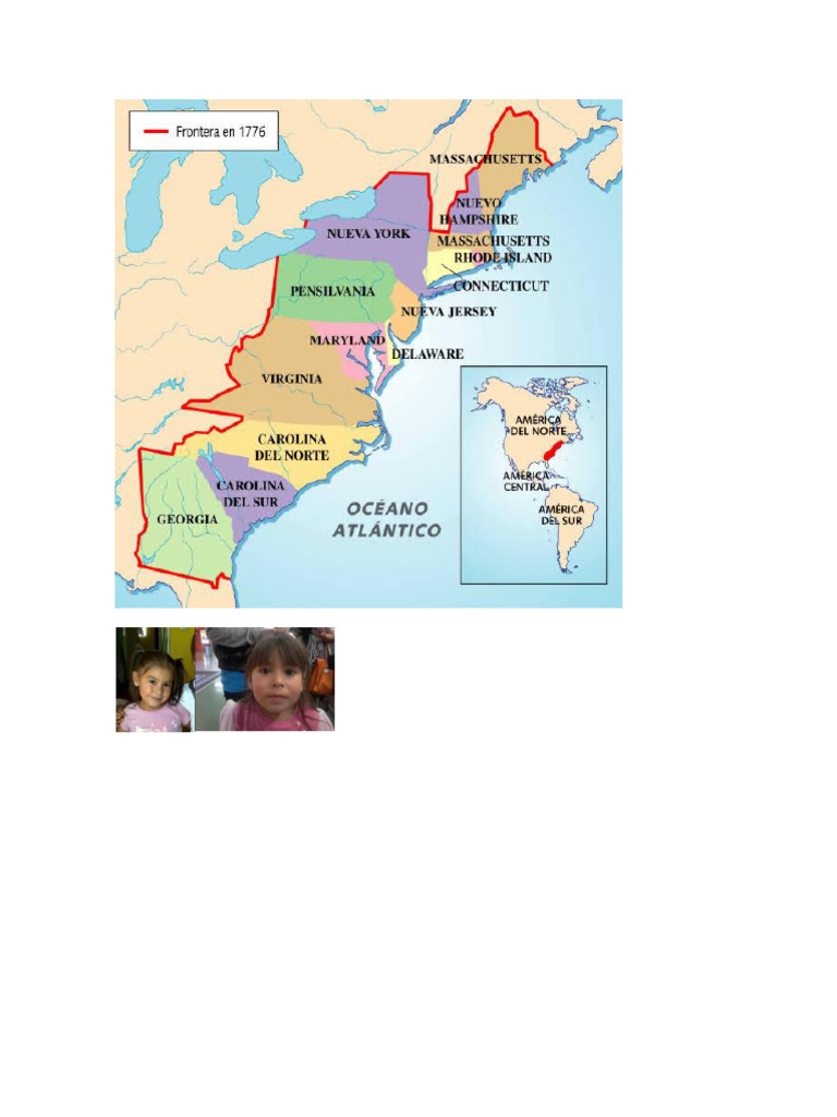 Mapa de Las Trece Colonias | PDF