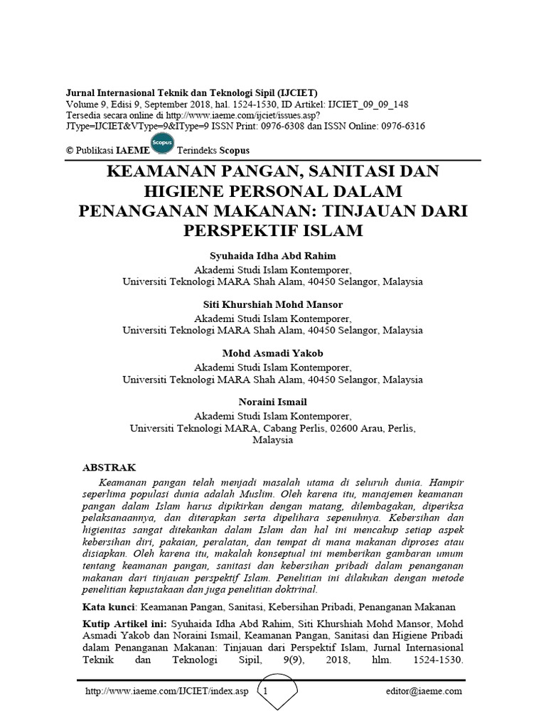 IJCIET - 09 - 09 - 148 - Syuhaida Id | PDF