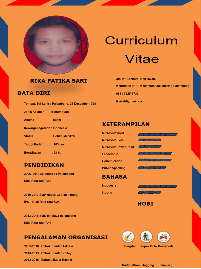 CV Lamaran Ika Baru | PDF
