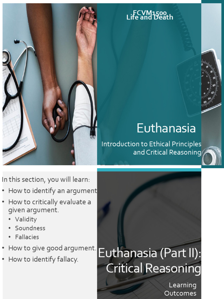 3 Euthanasia Critical Reasoning v4 | PDF | Argument | Fallacy