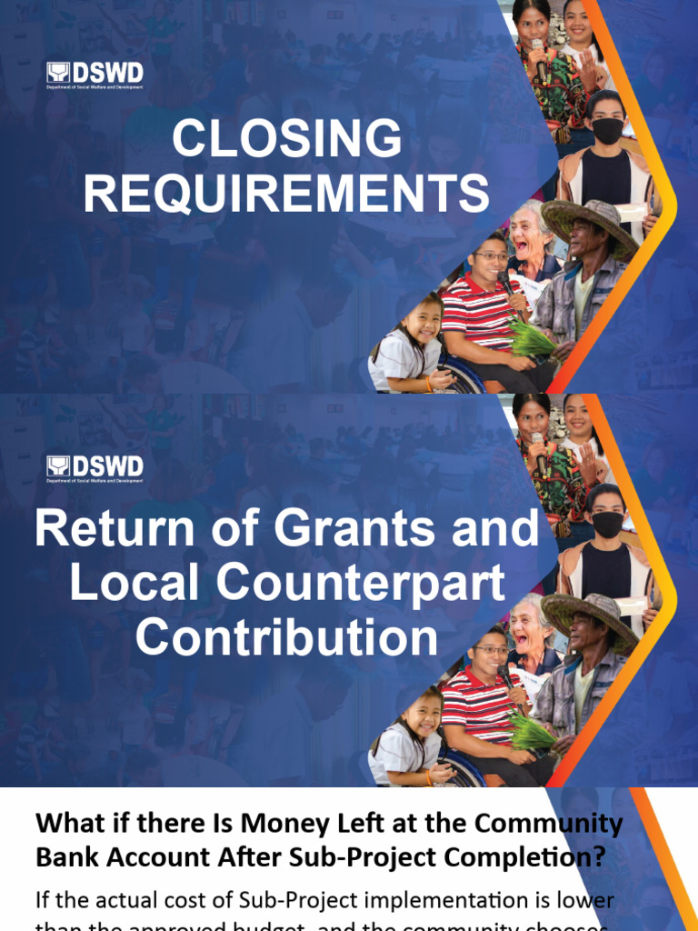 Closing Requirements | PDF | Bookkeeping | Payments