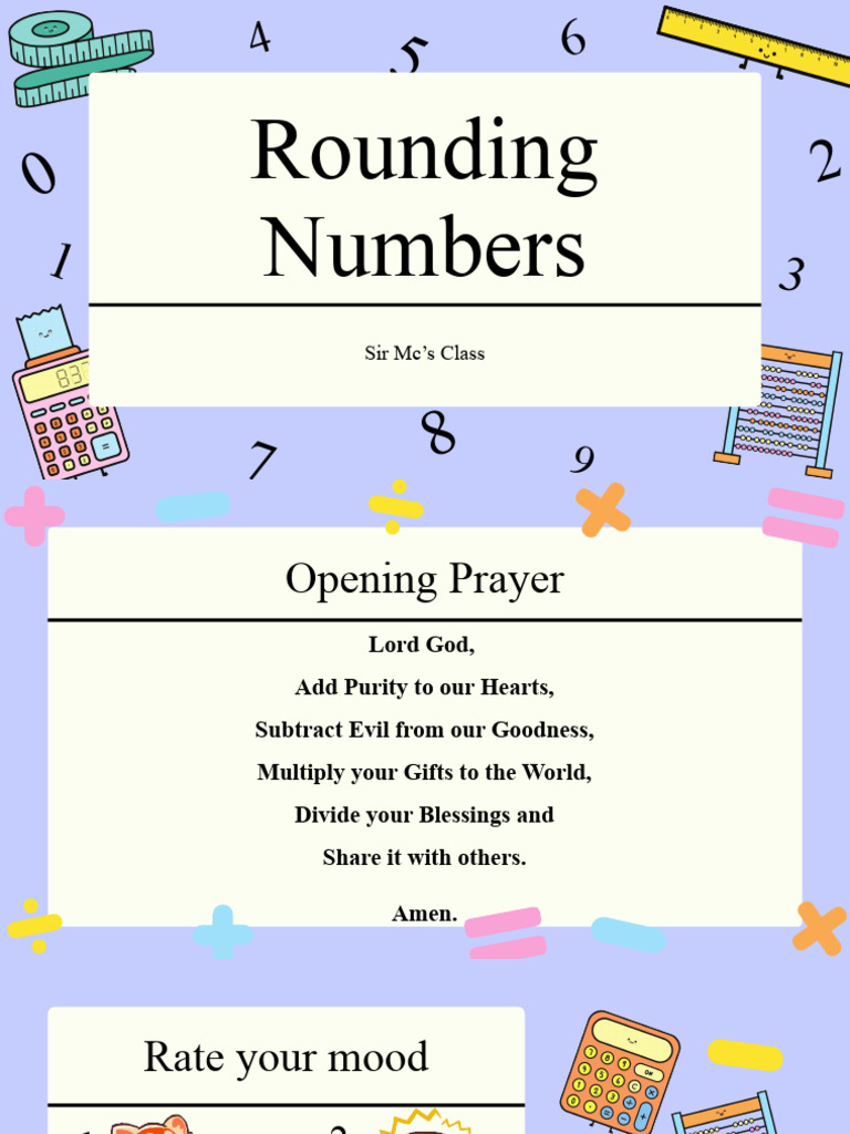 Gr4 - 1st Quarter Week 1 - Lesson 2 - Rounding Numbers | PDF | Numbers ...