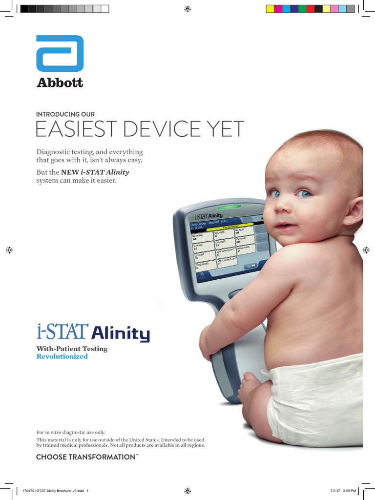 i-STAT Alinity Brochure - v6 | PDF | Abbott Laboratories | Health Care