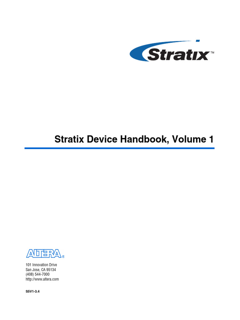 Stratix Vol 1 | PDF | Field Programmable Gate Array | Electronic Design