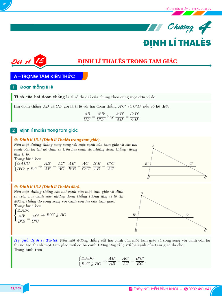 Phan Dang Va Bai Tap Dinh Li Thales Toan 8 Ket Noi Tri Thuc Voi Cuoc Song | PDF