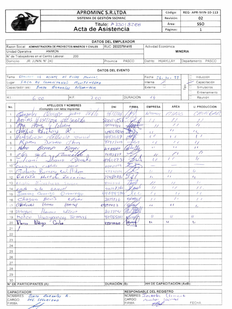 Estandar de Desate de Rocas | PDF