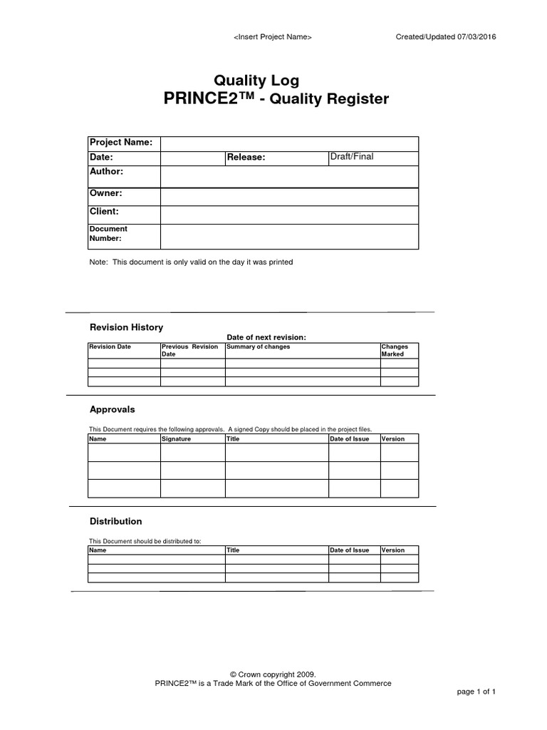 Quality Register | PDF | Trademark | Information Technology