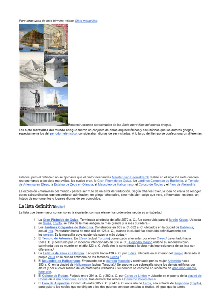 12 Maravillas | PDF