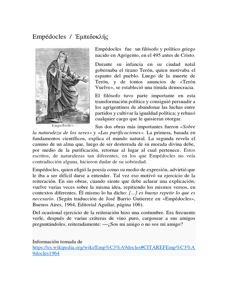 Empédocles | PDF