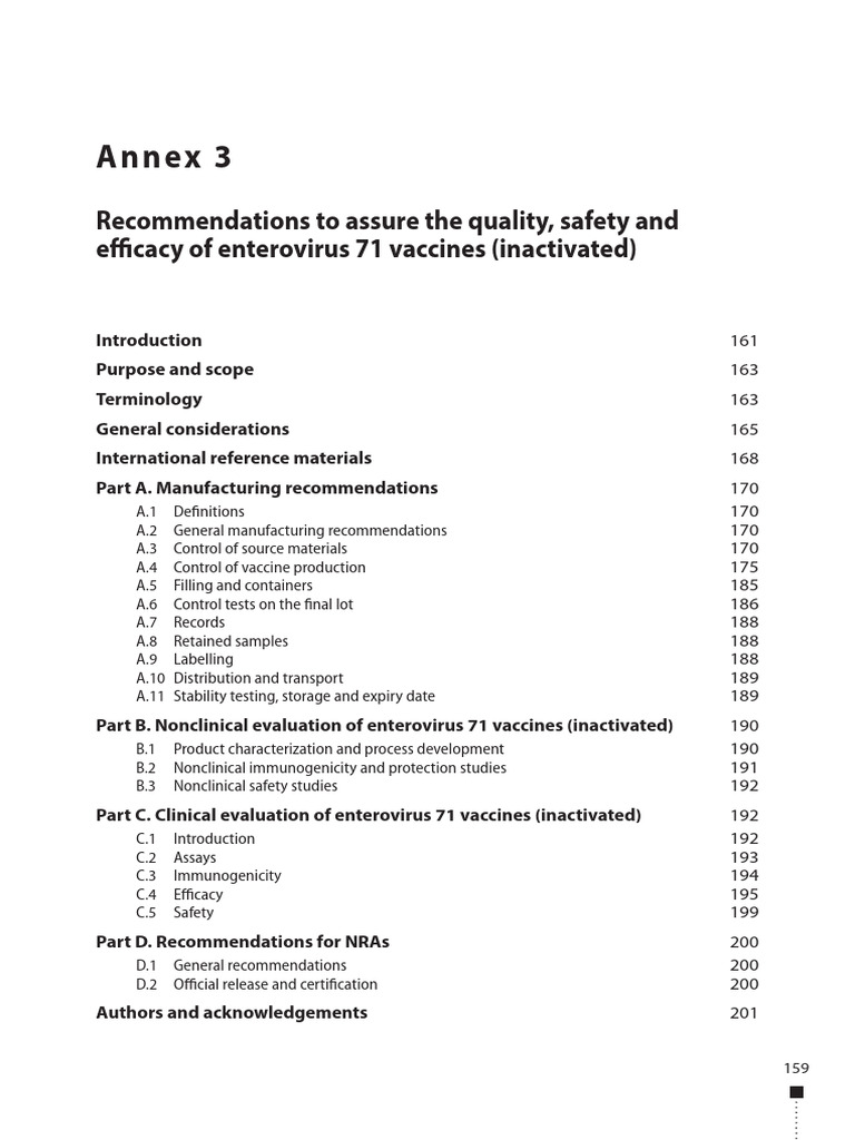 TRS 1030 Annex 3 EV71 Vaccines | PDF | Vaccines | Virus