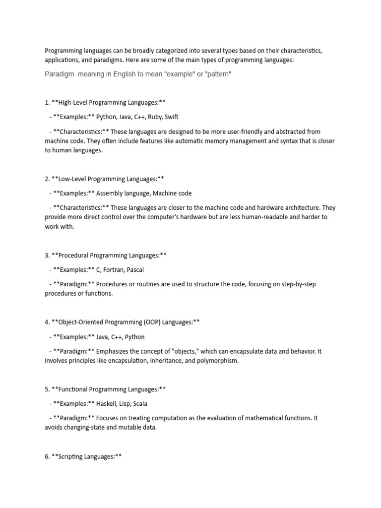 Programming Lanaguages Intro | PDF | Programming Paradigms ... Programming Lanaguages Intro | PDF | Programming Paradigms ...