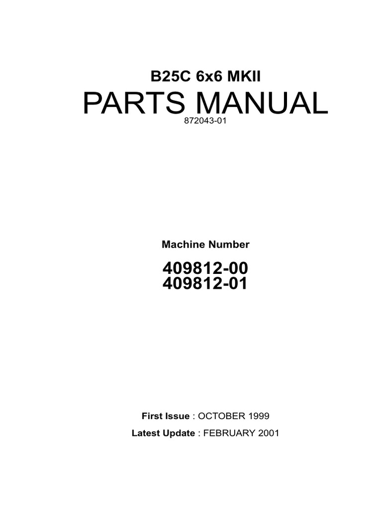 01 B25C 6x6 MkII Rev 01 February 2001 | PDF | Manufactured Goods | Vehicles