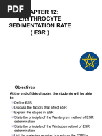 Estimation of Erythrocyte Sedimentation Rate (ESR) | PDF | Medical ...