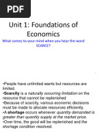Topic 1 Basic Concepts of Economics | PDF | Economics | Economies