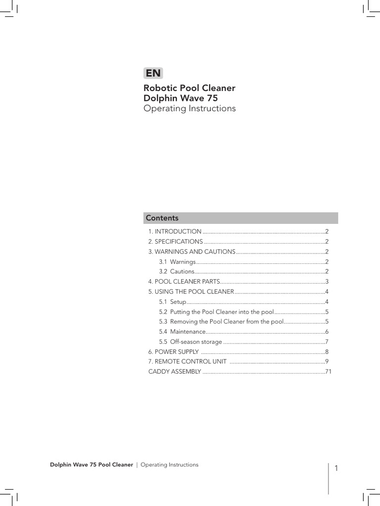 Dolphin Wave 75 - MANUAL - ENGLISH | PDF | Technology & Engineering
