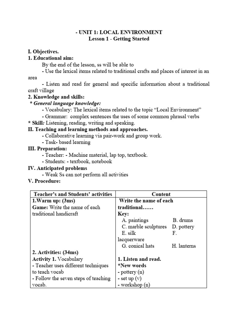 UNIT 1 Getting Started | PDF | Vocabulary | Cognitive Science UNIT 1 Getting Started | PDF | Vocabulary | Cognitive Science
