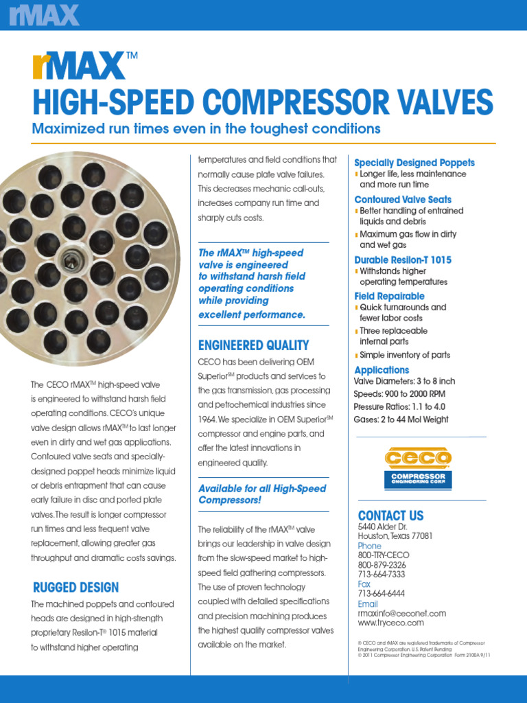 CECO RMAX High Speed Valves | PDF
