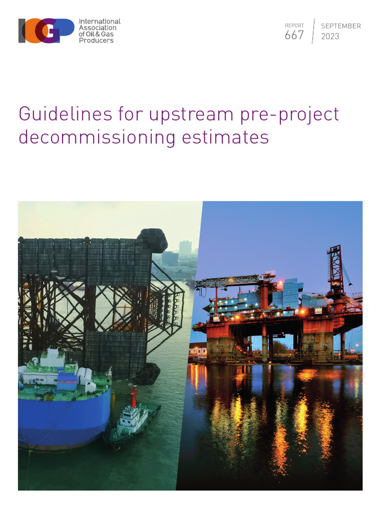 Guidelines For Upstream Pre-Project Decommissioning Estimates | PDF