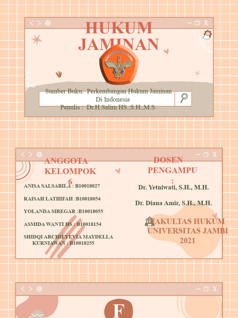 Hukum Jaminan PPT Kelompok 6 | PDF