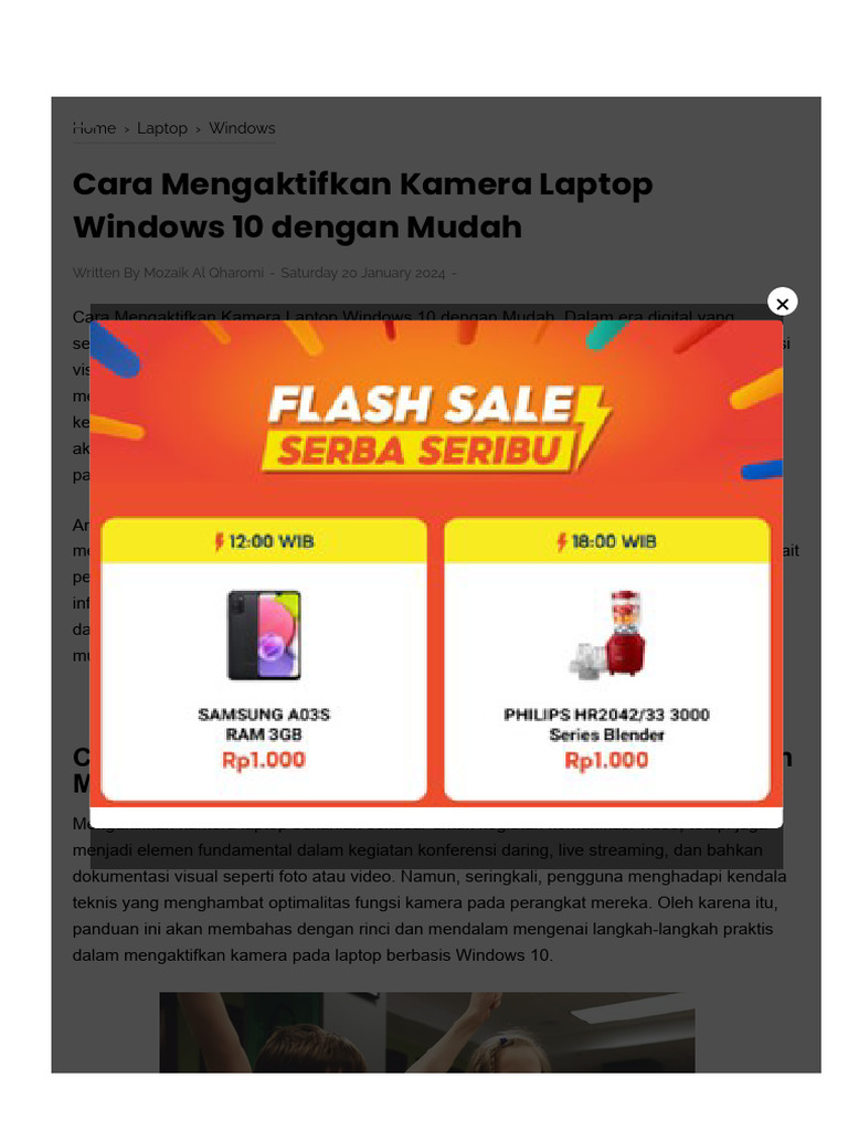 WWW Gammafisblog Com 2024 01 Cara Mengaktifkan Kamera Laptop Windows HTML | PDF | Game ...