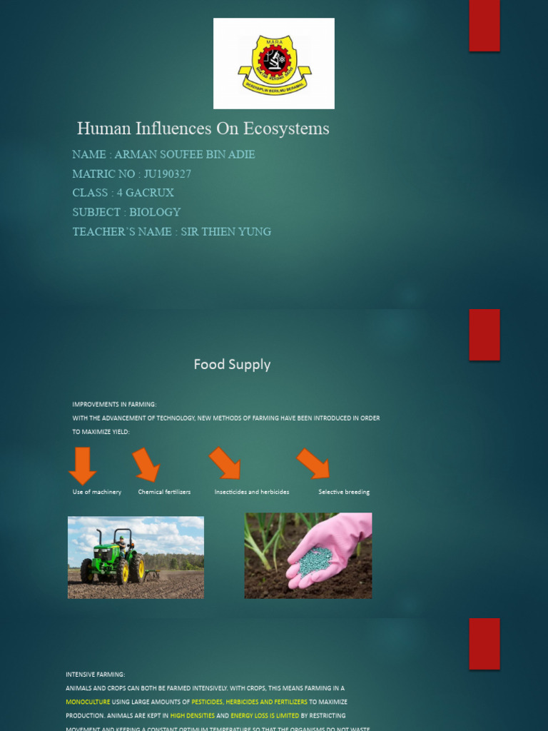 Human Impact on Ecosystems Explained | PDF | Atmosphere Of Earth ...