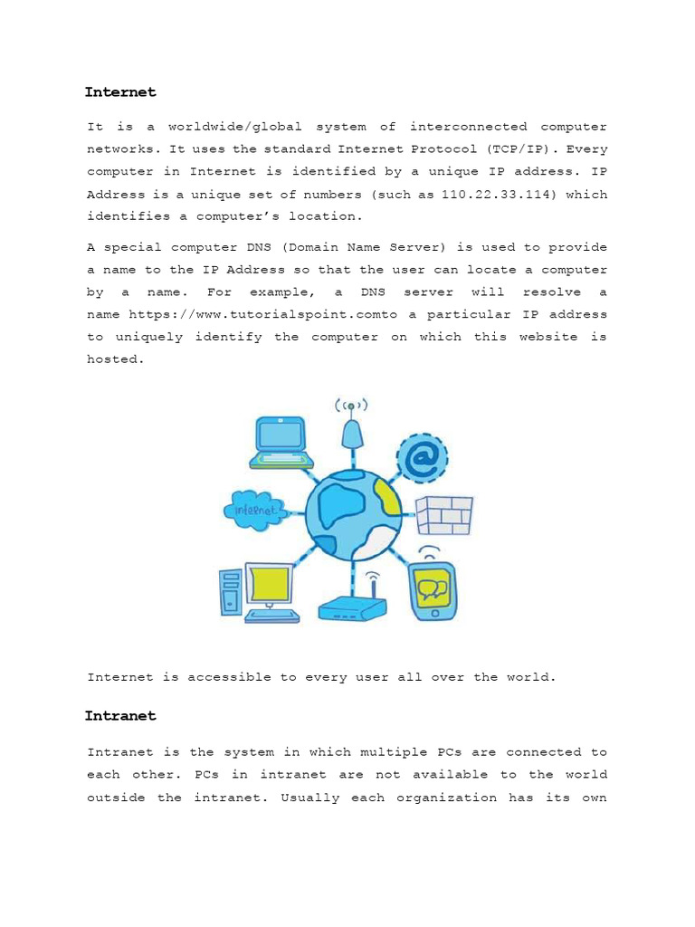 Internet & Intranet | Download Free PDF | Internet | Computer Network