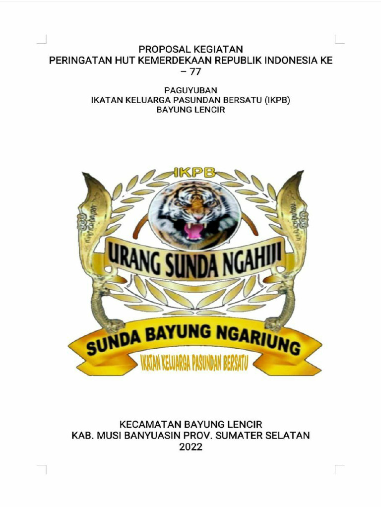 Proposal Kegiatan Karnaval Agustusan | PDF