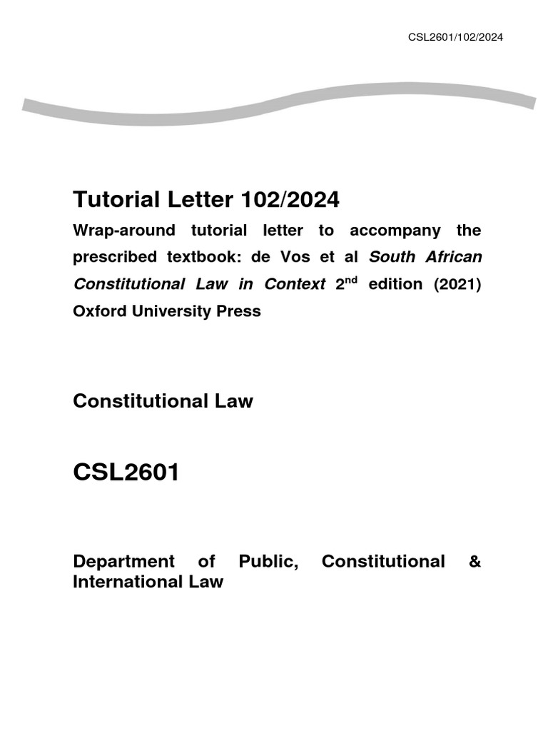 CSL2601 102 2024 | PDF