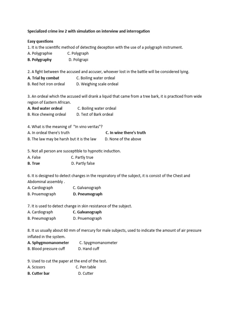 Interview Interrogation | PDF | Robbery | Death