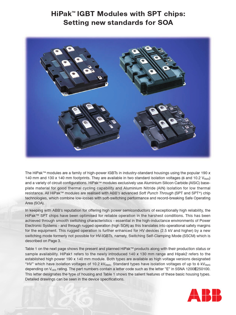 HiPak Flyer 0406 | PDF | Electronic Engineering | Electrical Equipment