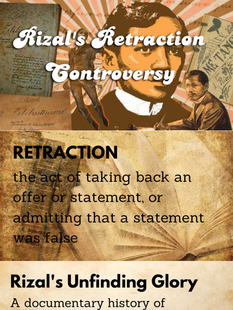 Rizals-Retraction-Controversy 20240123 182827 0000 | PDF