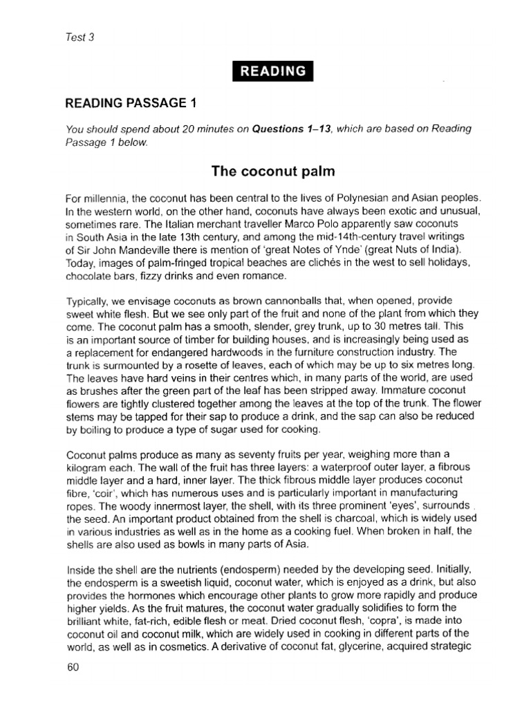 Cambridge Reading Test | PDF