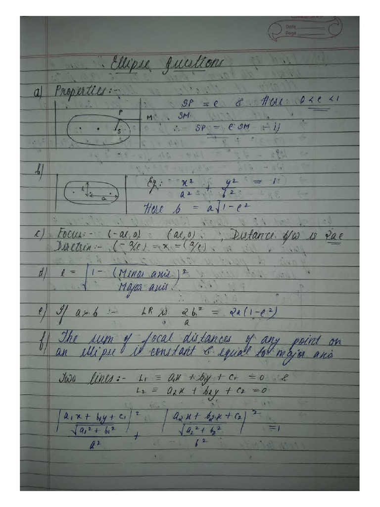 Ellipse Aritra Chakraverty | PDF