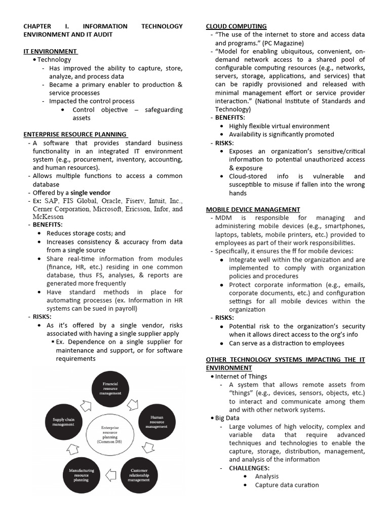 Audcis Chapter I III | PDF | Audit | Computer Security