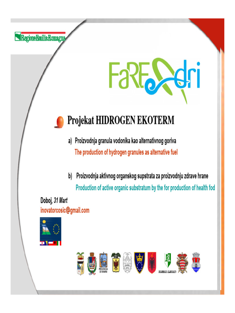 DRAGO COSIC-prezentacija HIDROGEN | PDF | Fuels | Fossil Fuel Power Station