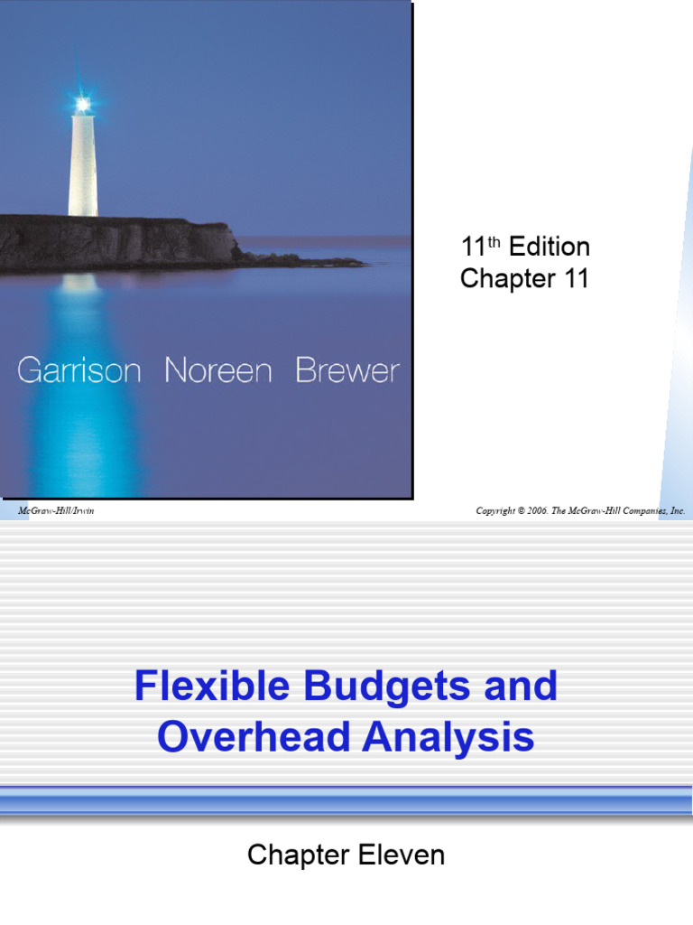11 Flexible Budgets and Overhead Analysis | PDF | Cost Accounting ...