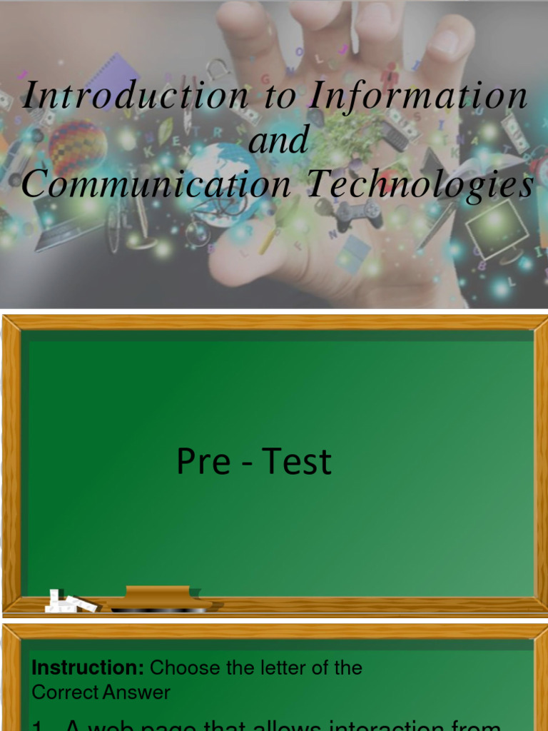 Lesson 1.1 Introduction To Ict | PDF