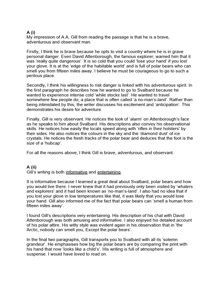 AA Gill Answers | PDF | Young Adult