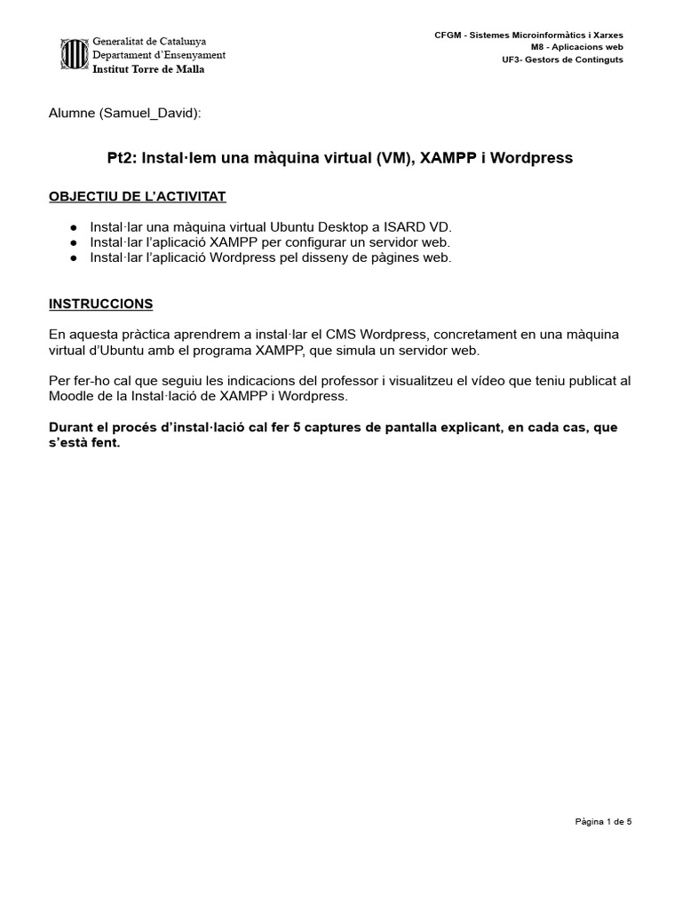 SMX M8 UF3 P2 Samuel-David | PDF