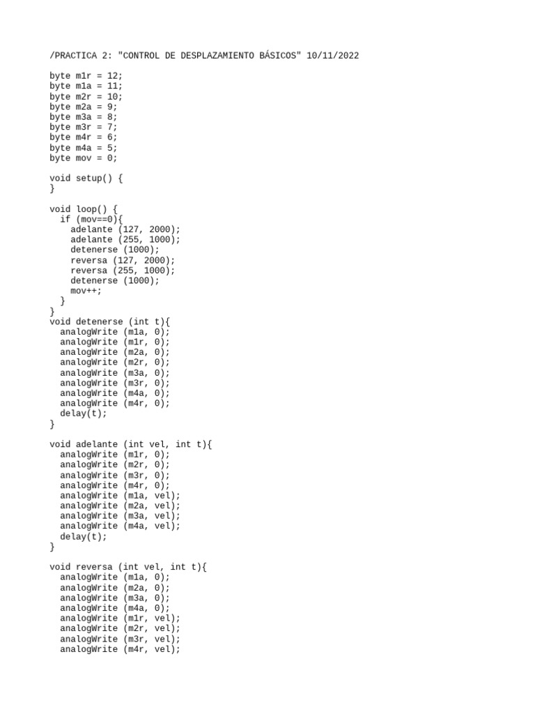 Practicas (01-08) Robots Moviles | PDF | Computer Programming
