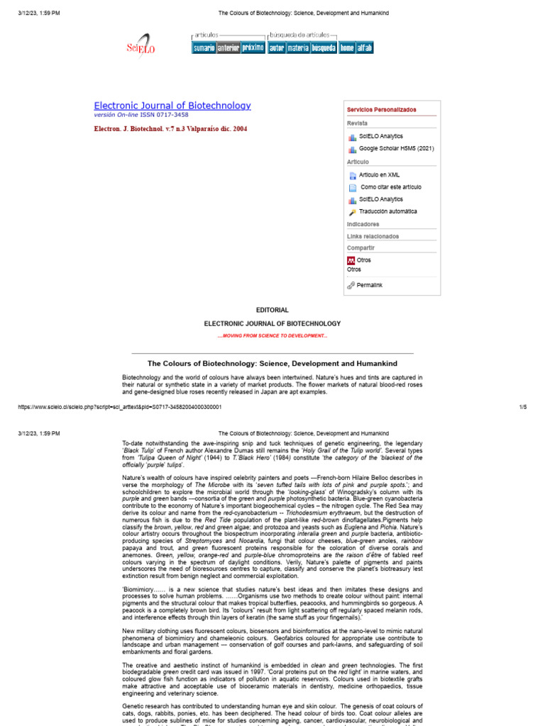 Colours of Biotechnology | Download Free PDF | Biotechnology | Color