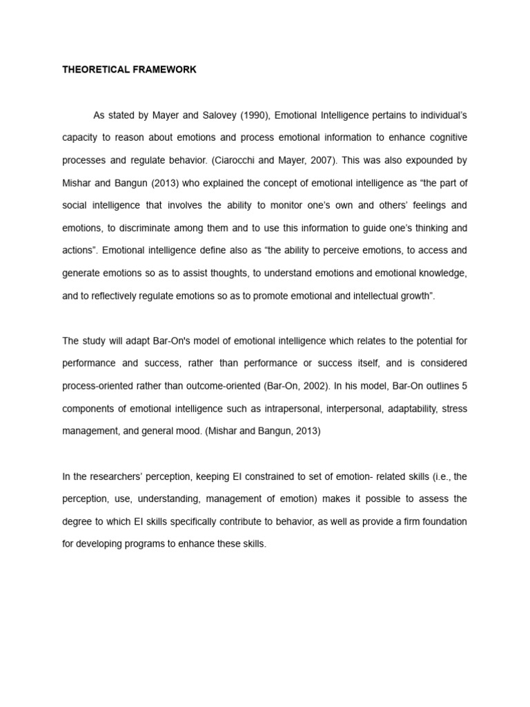 Theoretical Framework - Conceptual Framework With Foreign RRL | PDF ...