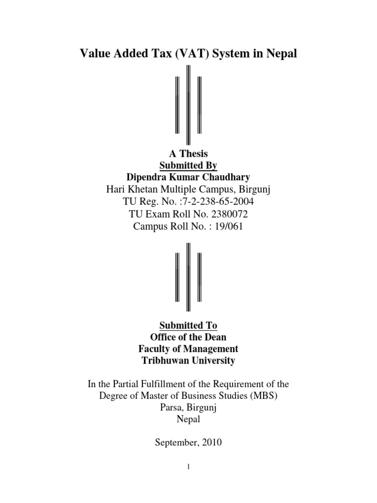 All Thesis | PDF | Value Added Tax | Taxes