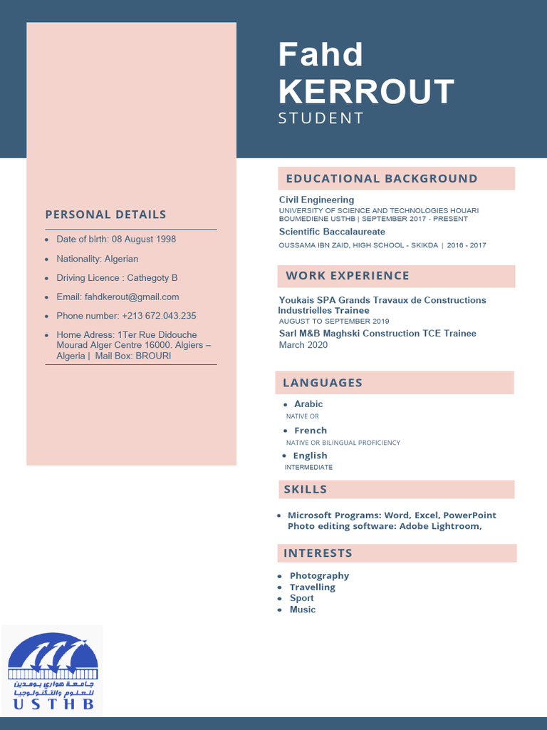 Fahd Kerrout CV | PDF