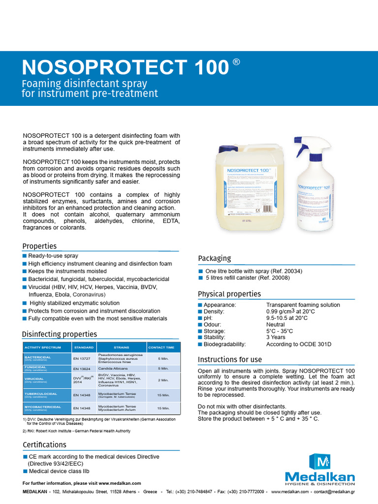 NOSOPROTECT 100 Product Data Sheet EN | PDF