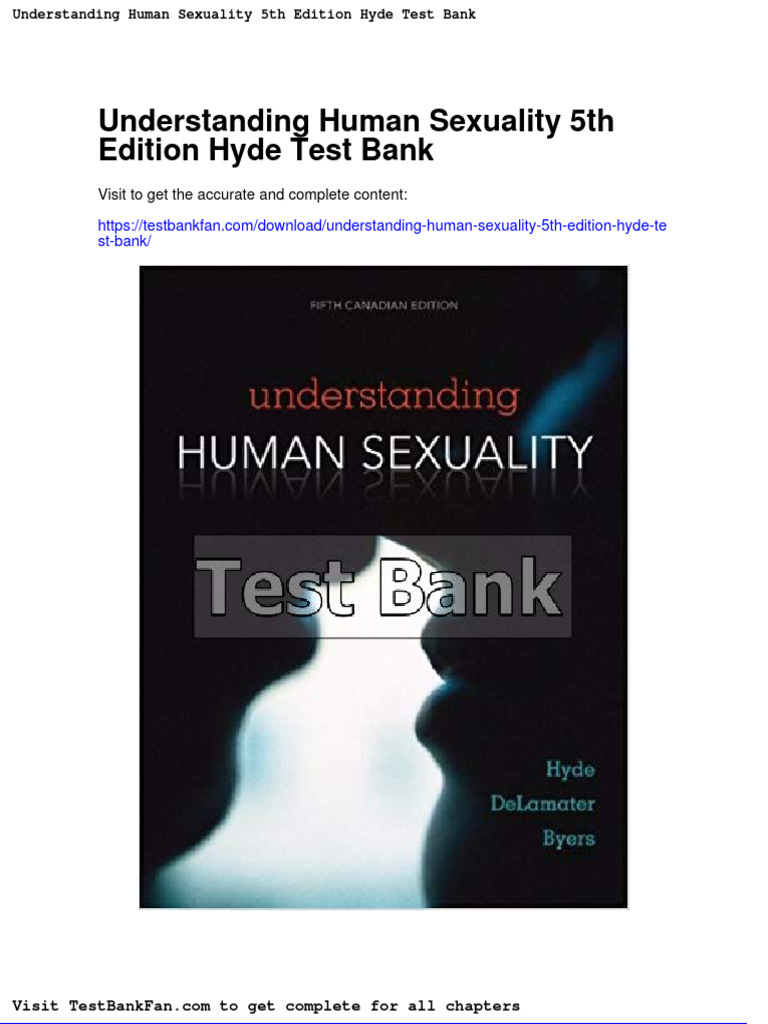 Dwnload Full Understanding Human Sexuality 5th Edition Hyde Test Bank ... Dwnload Full Understanding Human Sexuality 5th Edition Hyde Test Bank ...
