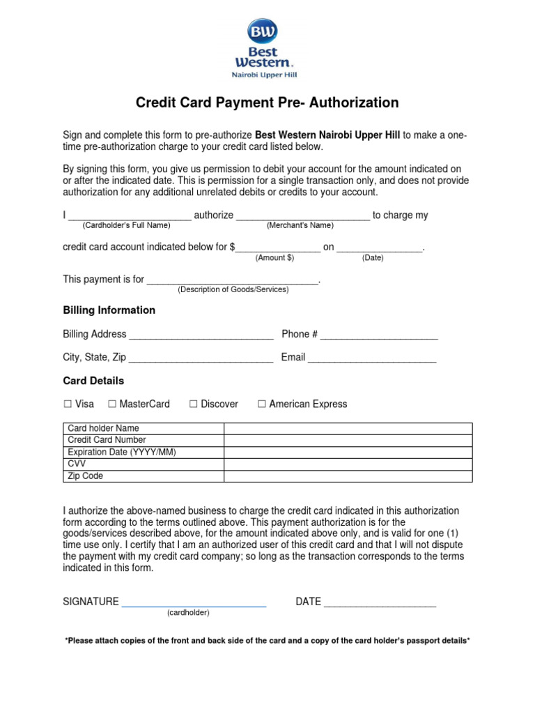 One-1-Time-Credit-Card-Payment-Authorization-Form Sample | PDF